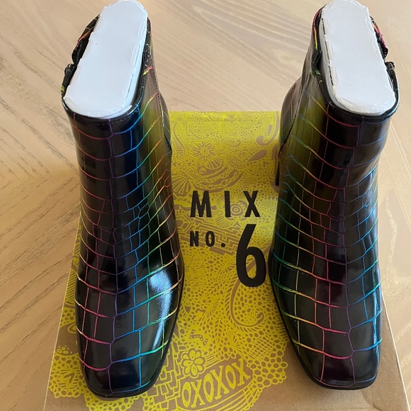 Mix No. 6 | Shoes | Mix No 6 Benisa Rainbow Faux Leather Ankle Bootie ...